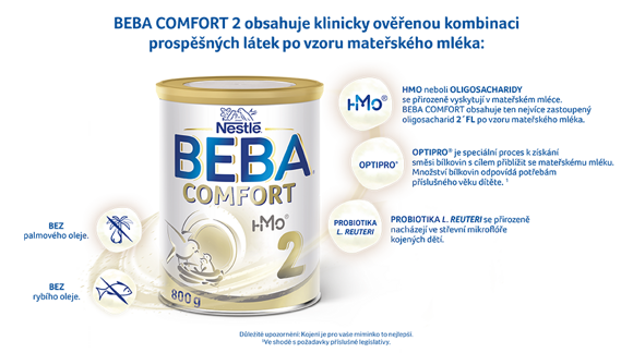 Kojenecká mléka BEBA COMFORT | Nestlé Baby&Me